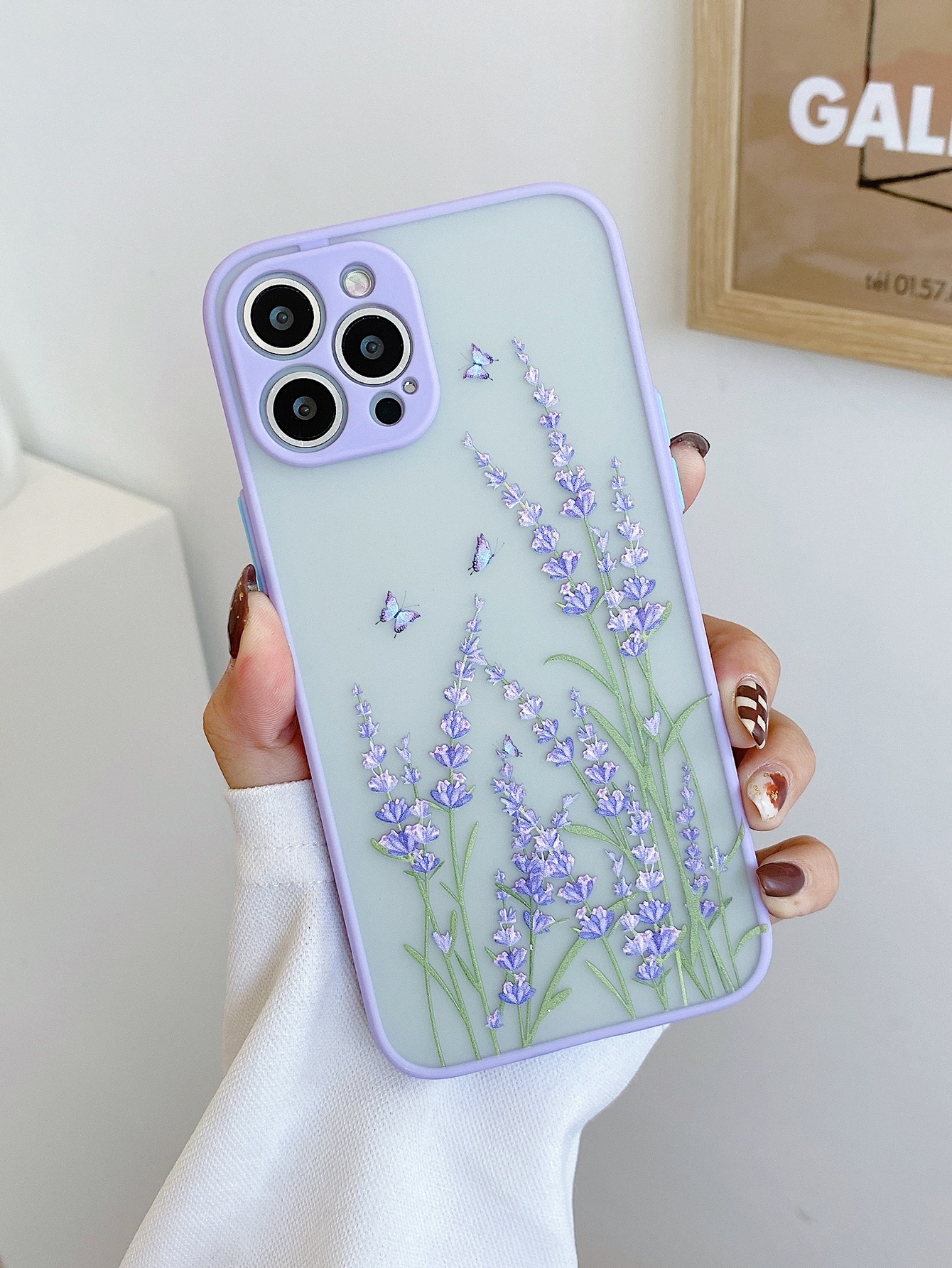 Lavender Painted Phone Case