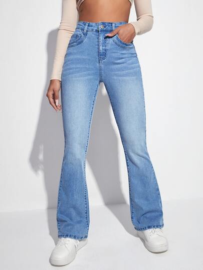 Flare Leg Jeans | SHEIN UK