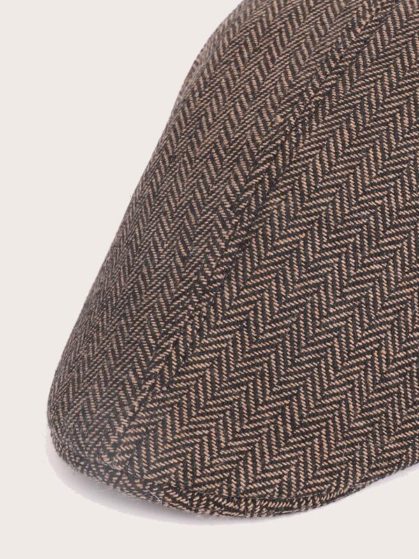 1pc Black Leisure Men's Outdoor Travel Autumn Winter Warm Forward Hat ...