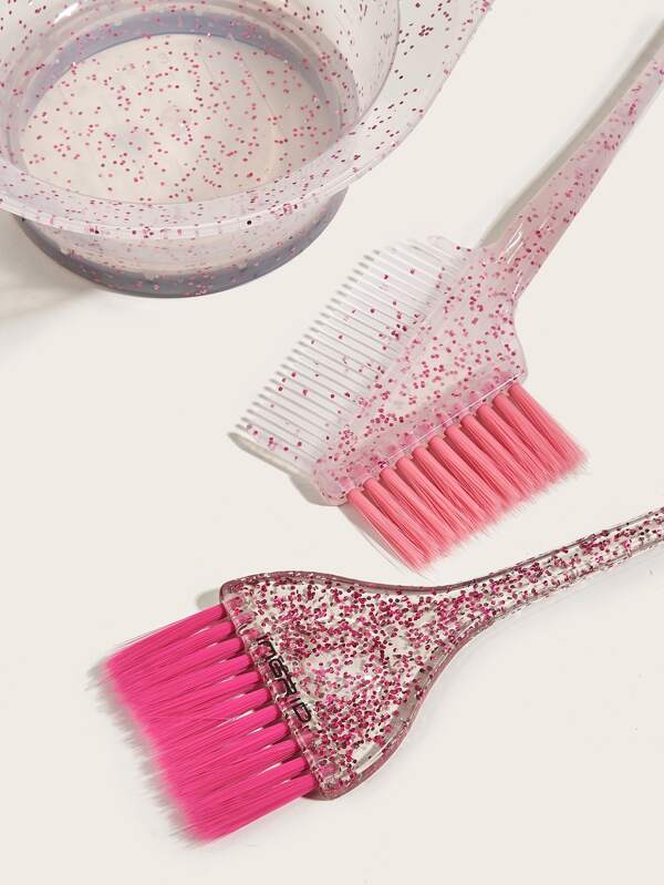 Hair salon hair dye set double-sided hair dye comb hair brush scale ...