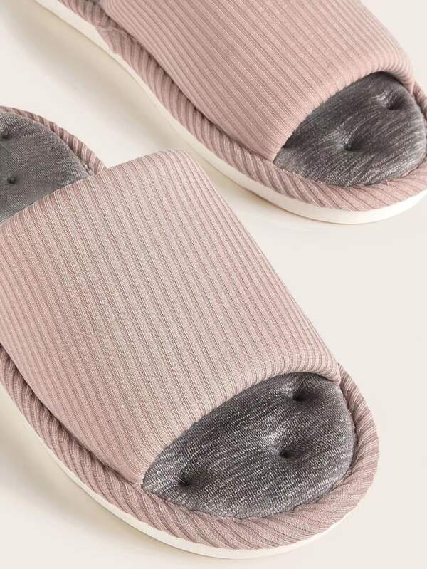 Textured Open Toe Sliders | SHEIN USA