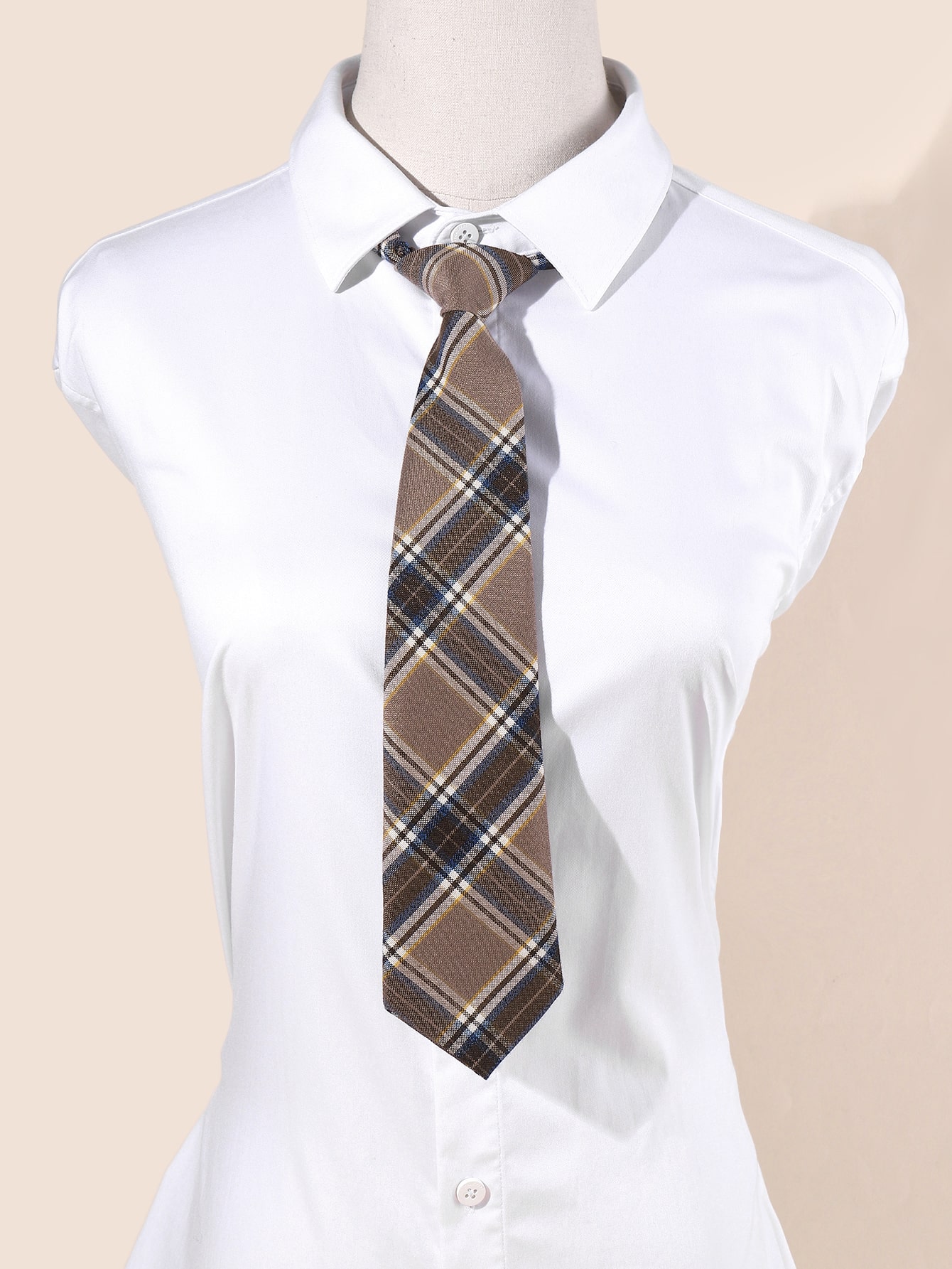 Plaid Pattern Tie