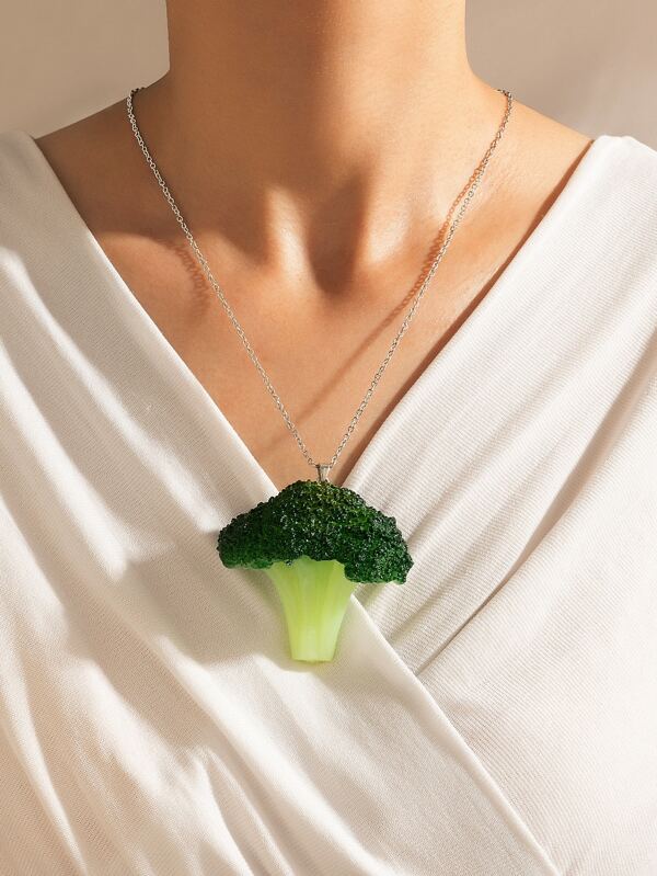 Broccoli Charm Necklace | SHEIN UK