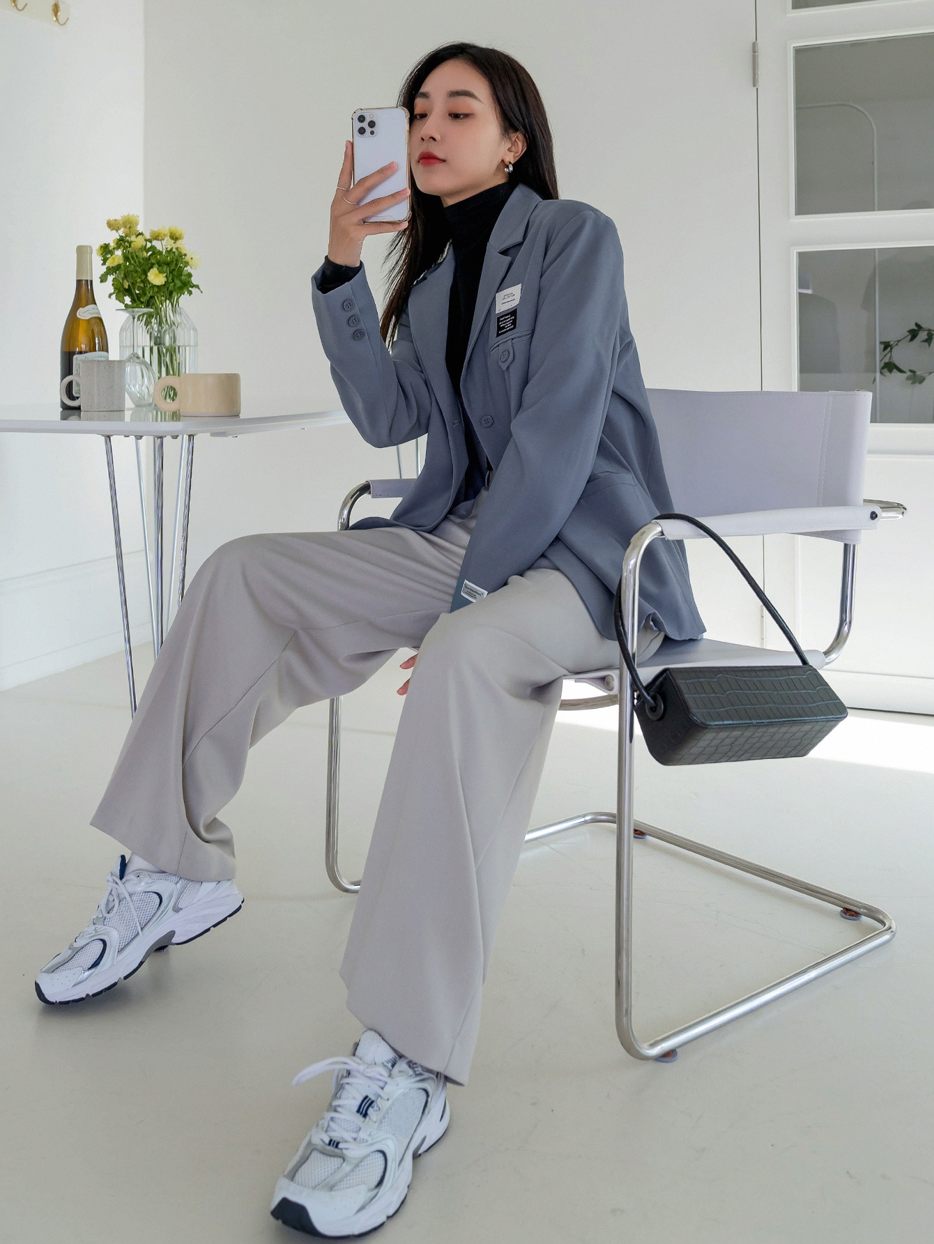 DAZY Blazer slogan dettaglio toppa con doppia tasca | SHEIN ITALIA