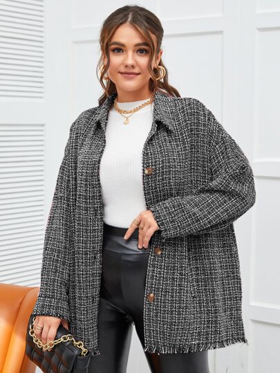 Plus Size Overcoats | Fashion Plus Size Overcoats | SHEIN USA