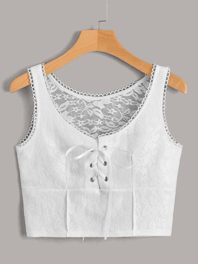 Find Your lace up top Obsession | ROMWE USA