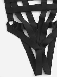 Ring Linked Underwire Harness Bodysuit | SHEIN USA