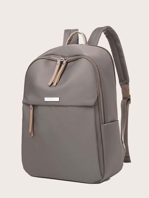 Large Capacity Zip Front Backpack | SHEIN UK