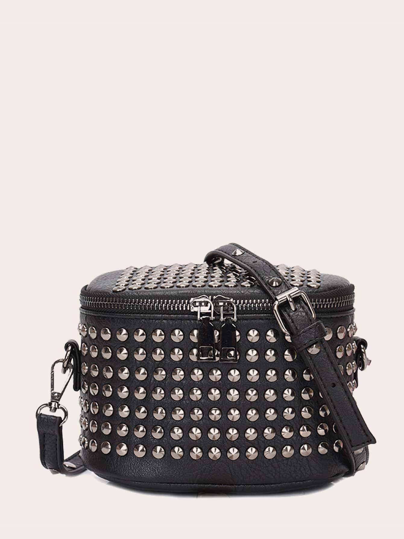 Mini Rivet Decor Bucket Bag | SHEIN USA