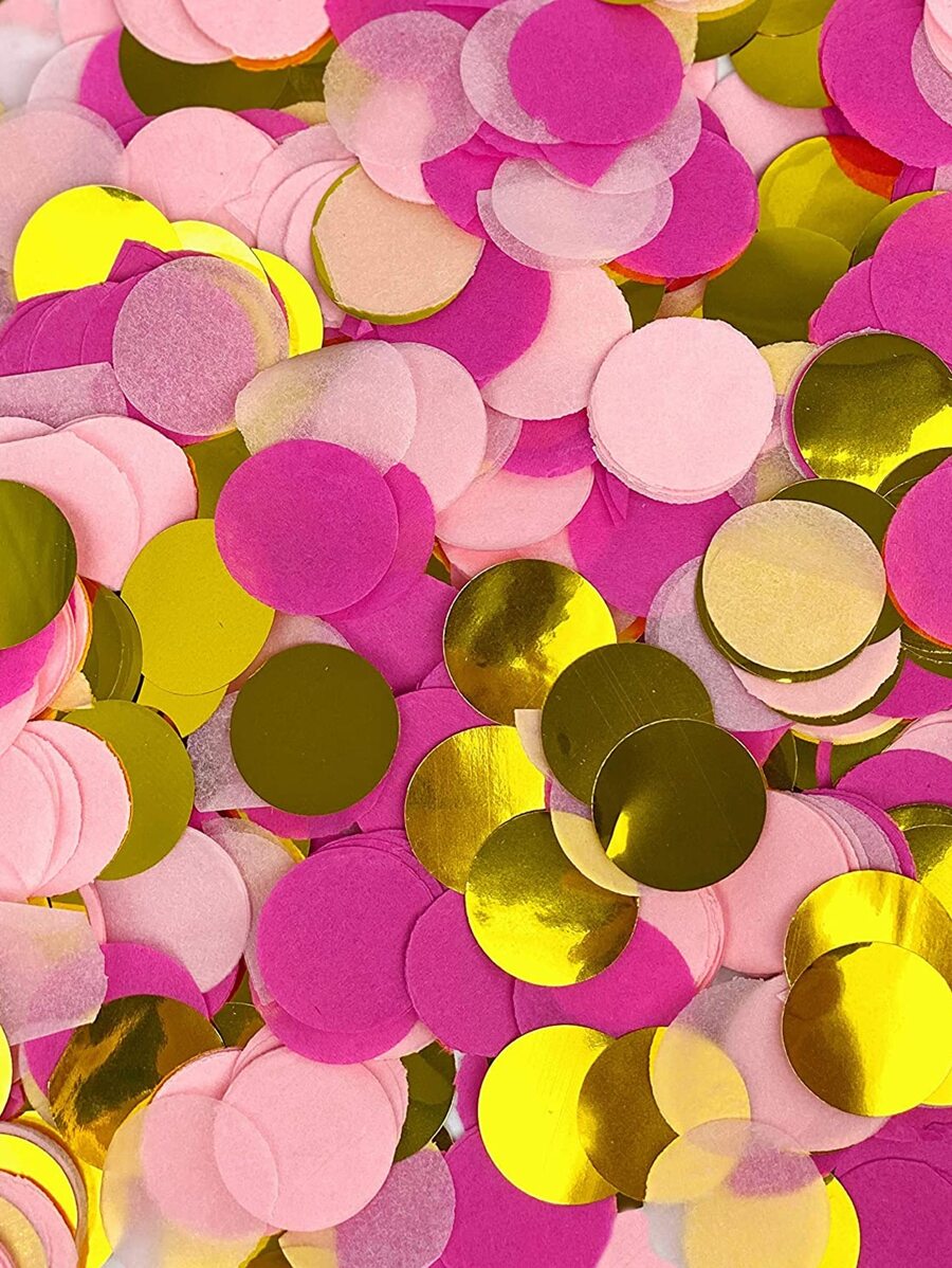 1pack Round Throwing Confetti, Paper Table Decoration Confetti For ...