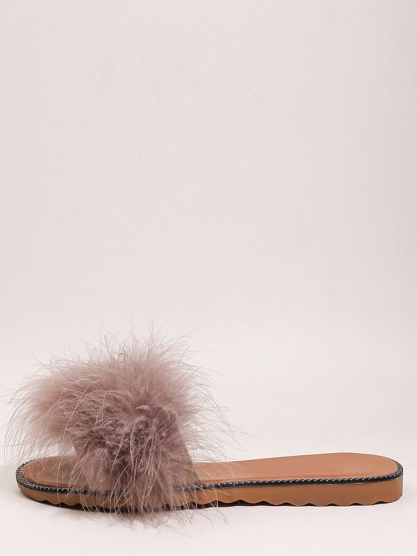 Plush Slide Sandals | SHEIN USA