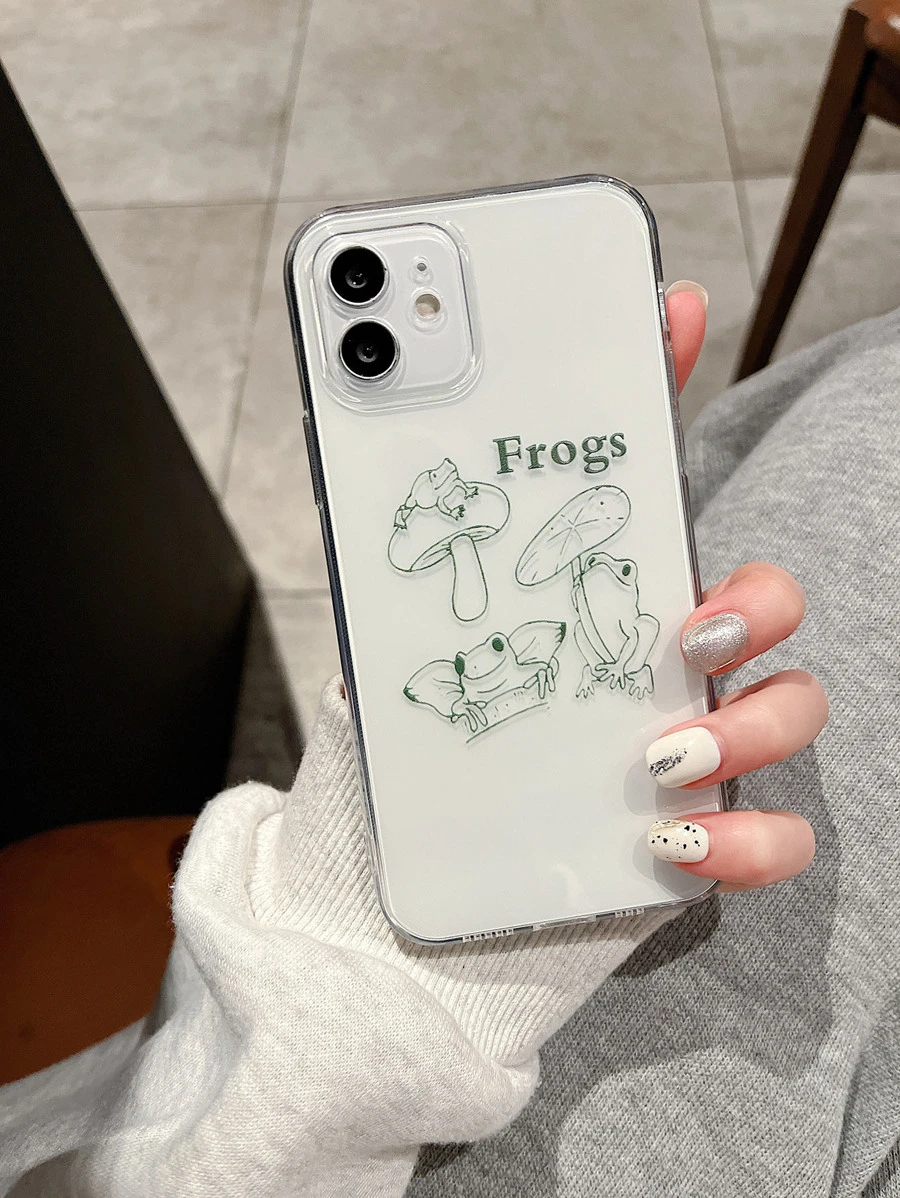 Cartoon Frog Clear Phone Case | SHEIN USA