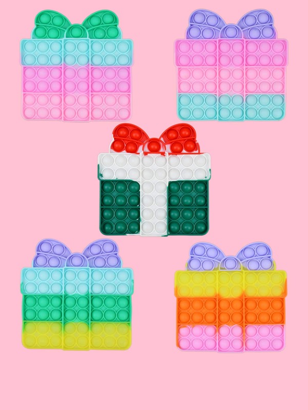 1pc Gift Box Shaped Random Simple Dimple Fidget Toy | SHEIN