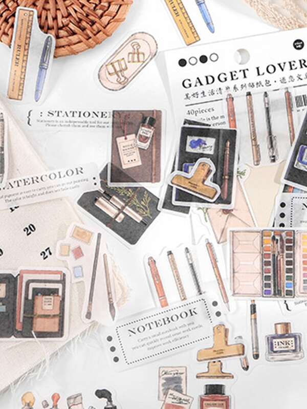 40pcs Mixed Pattern Random Sticker | SHEIN USA