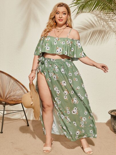 Shop Curve & Plus Size Bikini Sets | Swimwear | SHEIN USA
