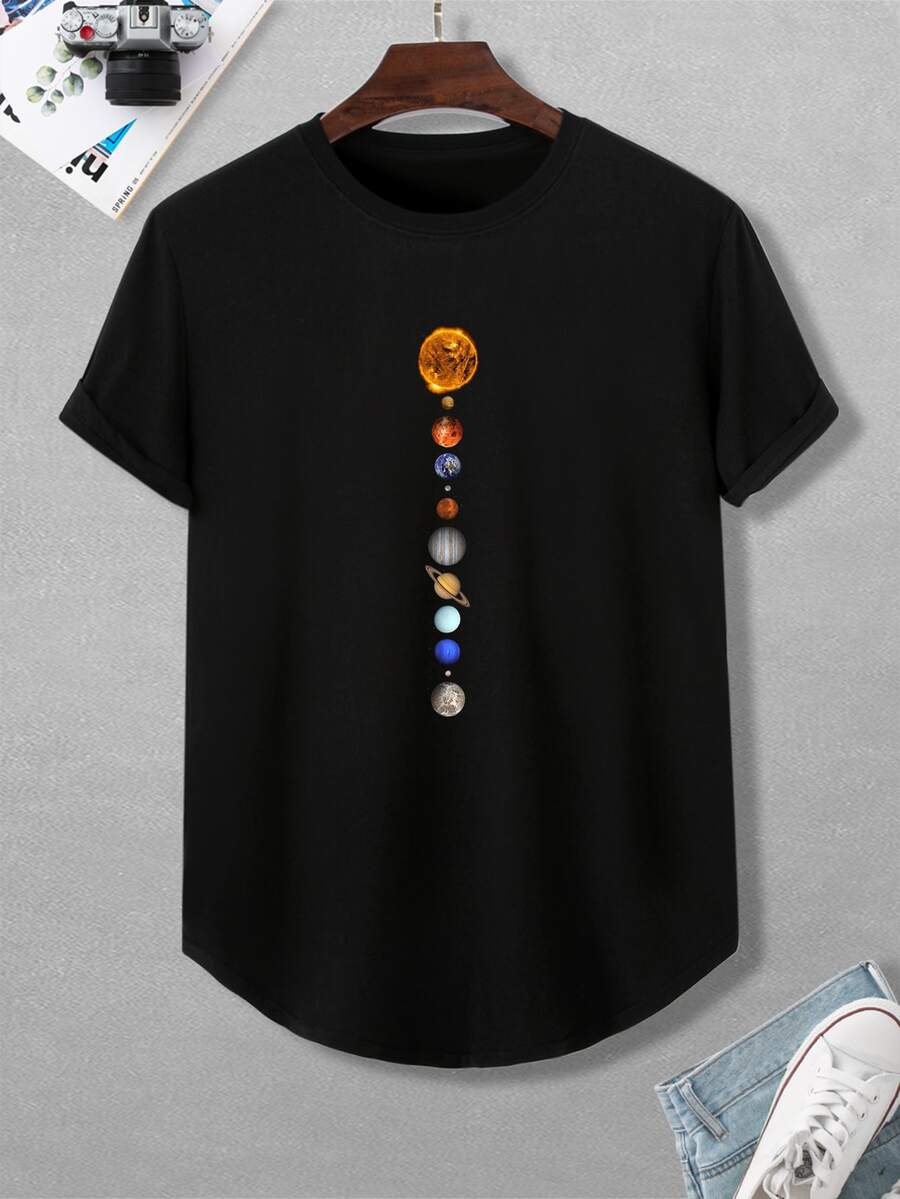 Manfinity Men Planet Print Tee | SHEIN UK