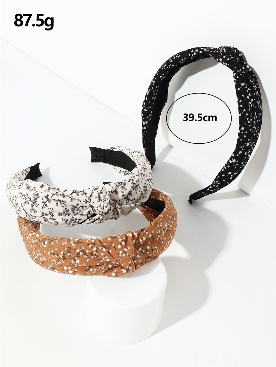 3pcs Flower Print Headband | SHEIN USA
