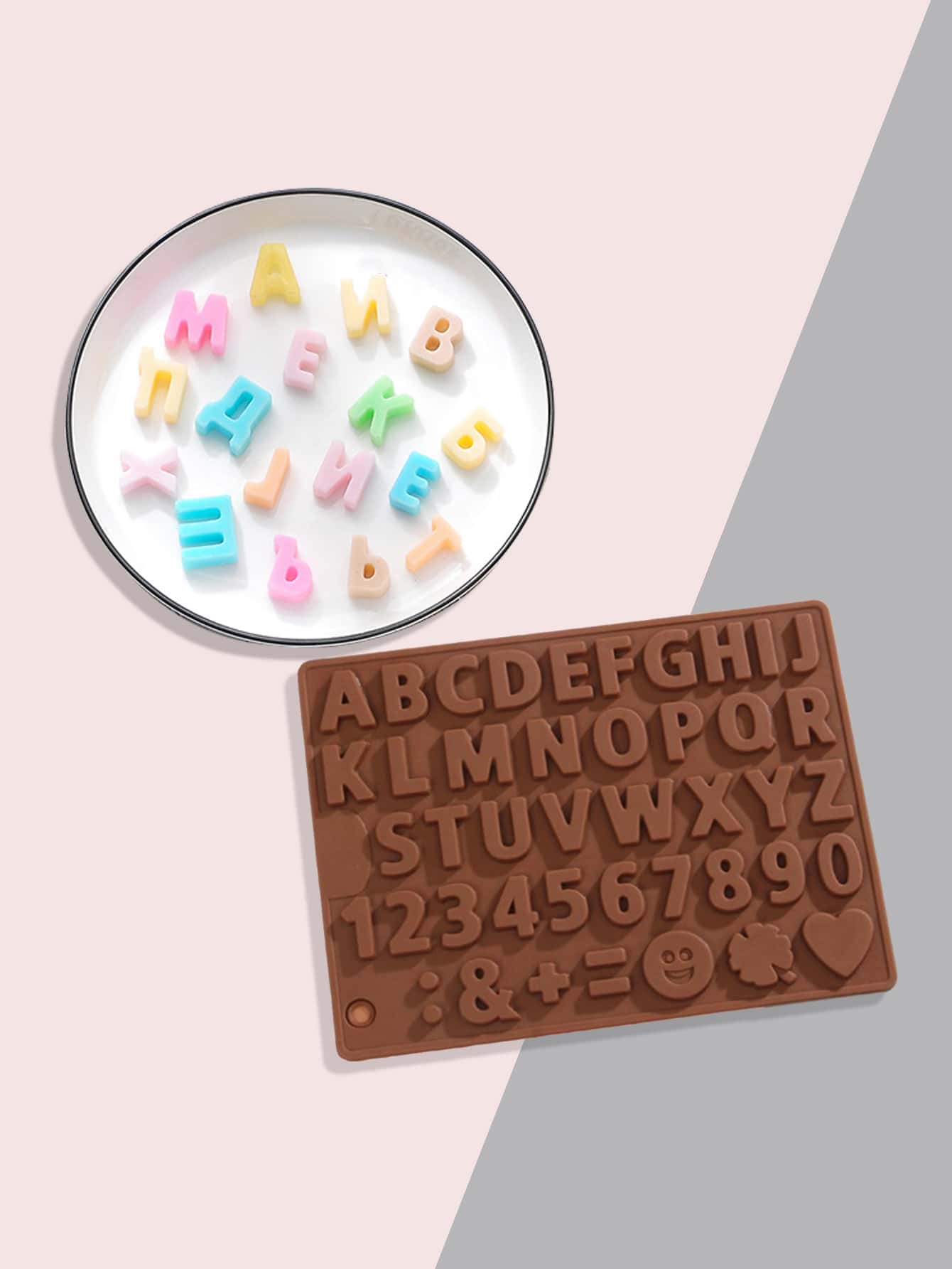 1pc Number Design Chocolate Mold Chocolate Letters Molds Silicone Mould ...
