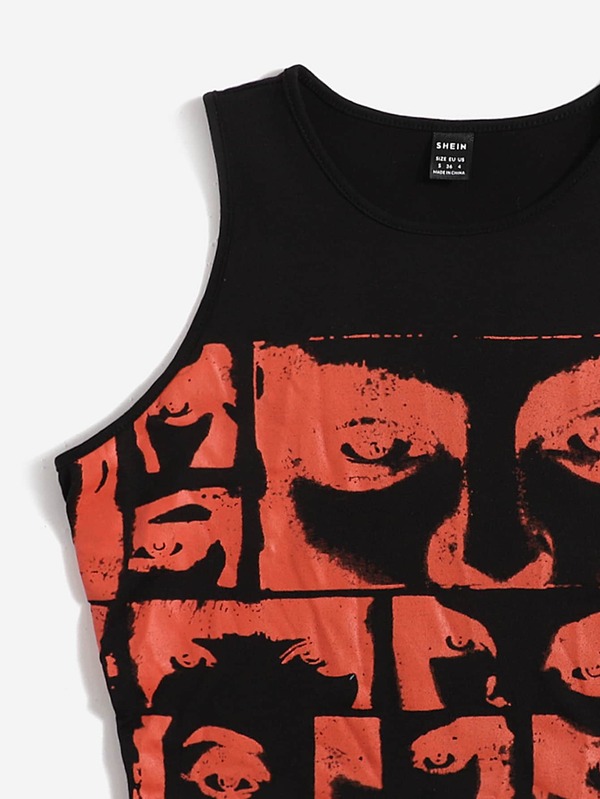 SHEIN ICON 90s Figure Graphic Crop Tank Top | SHEIN USA