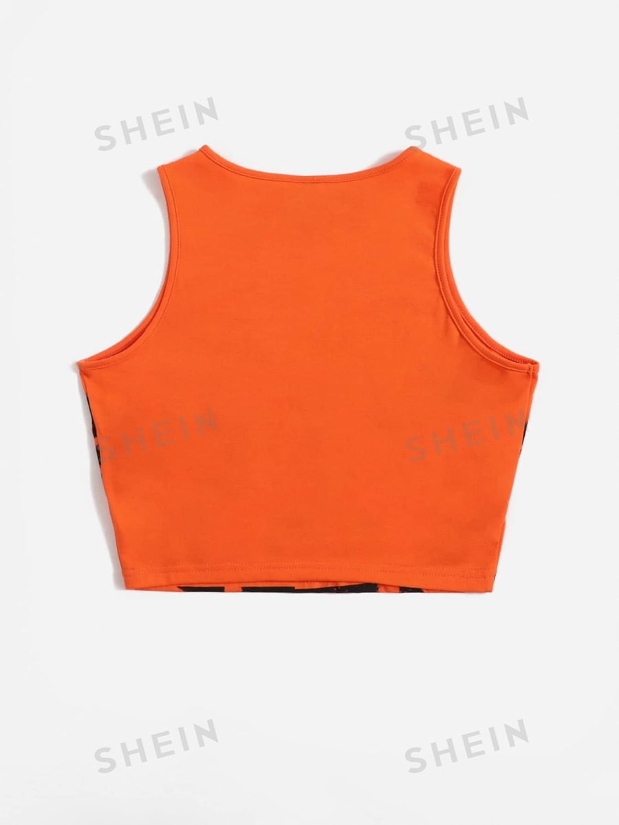 SHEIN ICON Top tank corto 90s con estampado de figura | Moda de Mujer ...