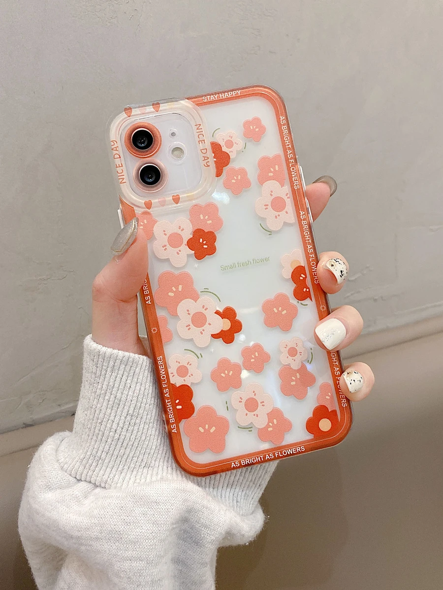 Flower Painted Phone Case | SHEIN USA
