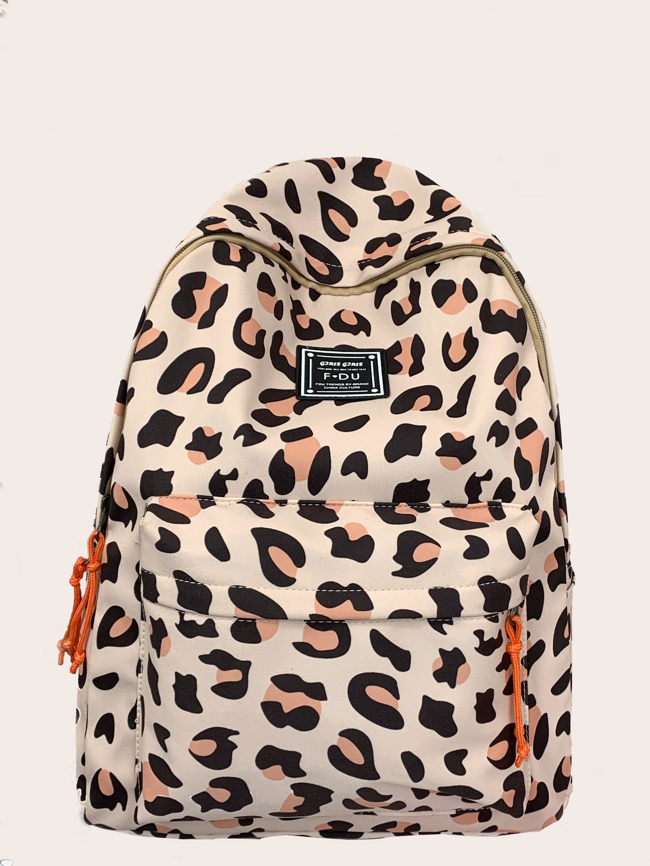 Leopard Print Backpack Schoolbag for High School Students Large ...