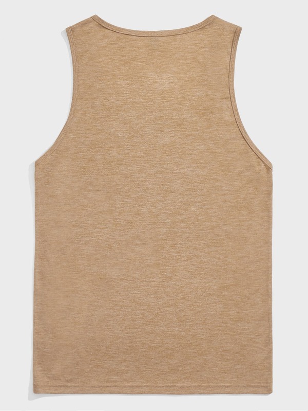 Manfinity Basics Men 2pcs Scoop Neck Solid Tank Top | SHEIN USA