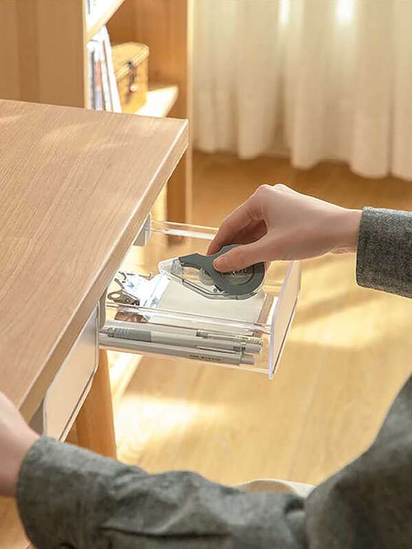 1pc Clear Under The Table Desk Storage Box | SHEIN EUR