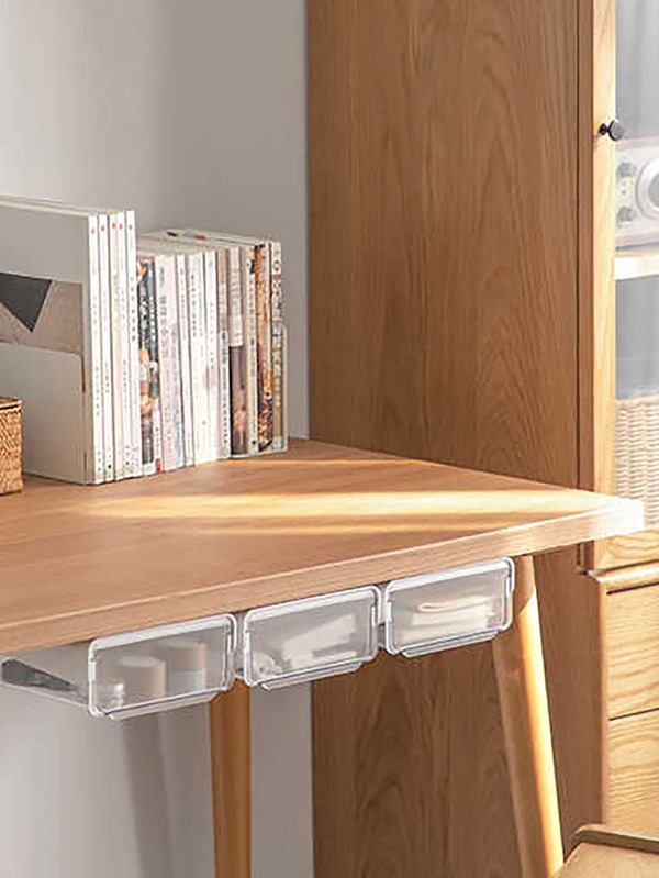1pc Clear Under The Table Desk Storage Box | SHEIN EUR
