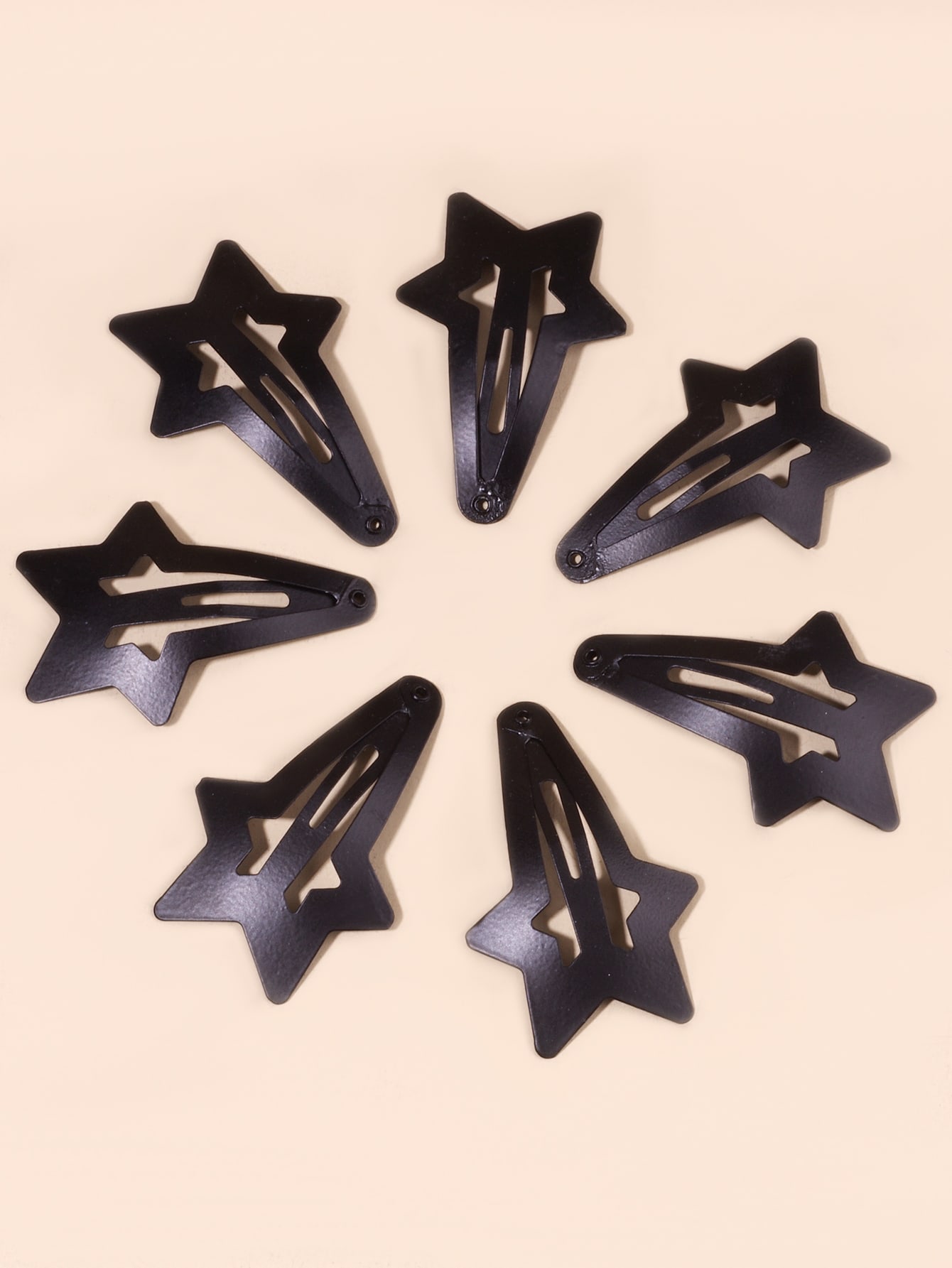 12pcs Star Design Snap Clip