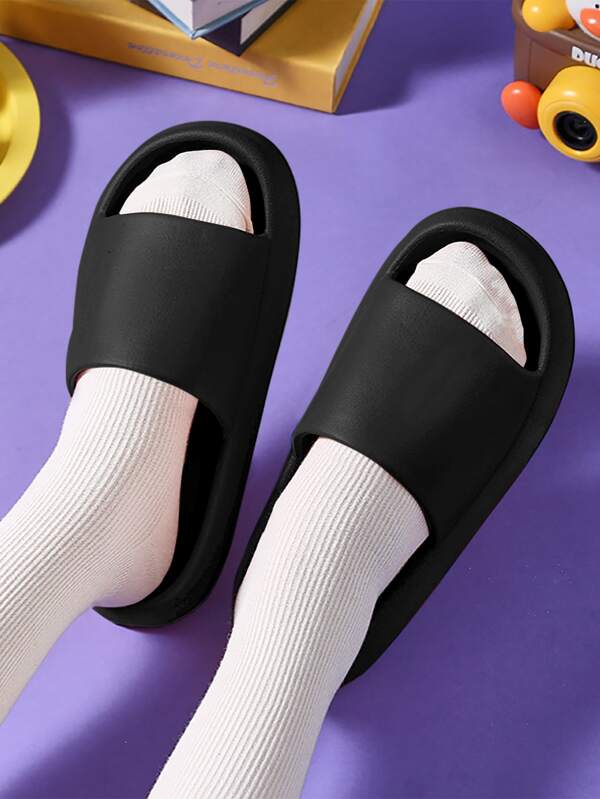 Women Minimalist Wide Fit Anti-Slip Leisure Slides | SHEIN UK
