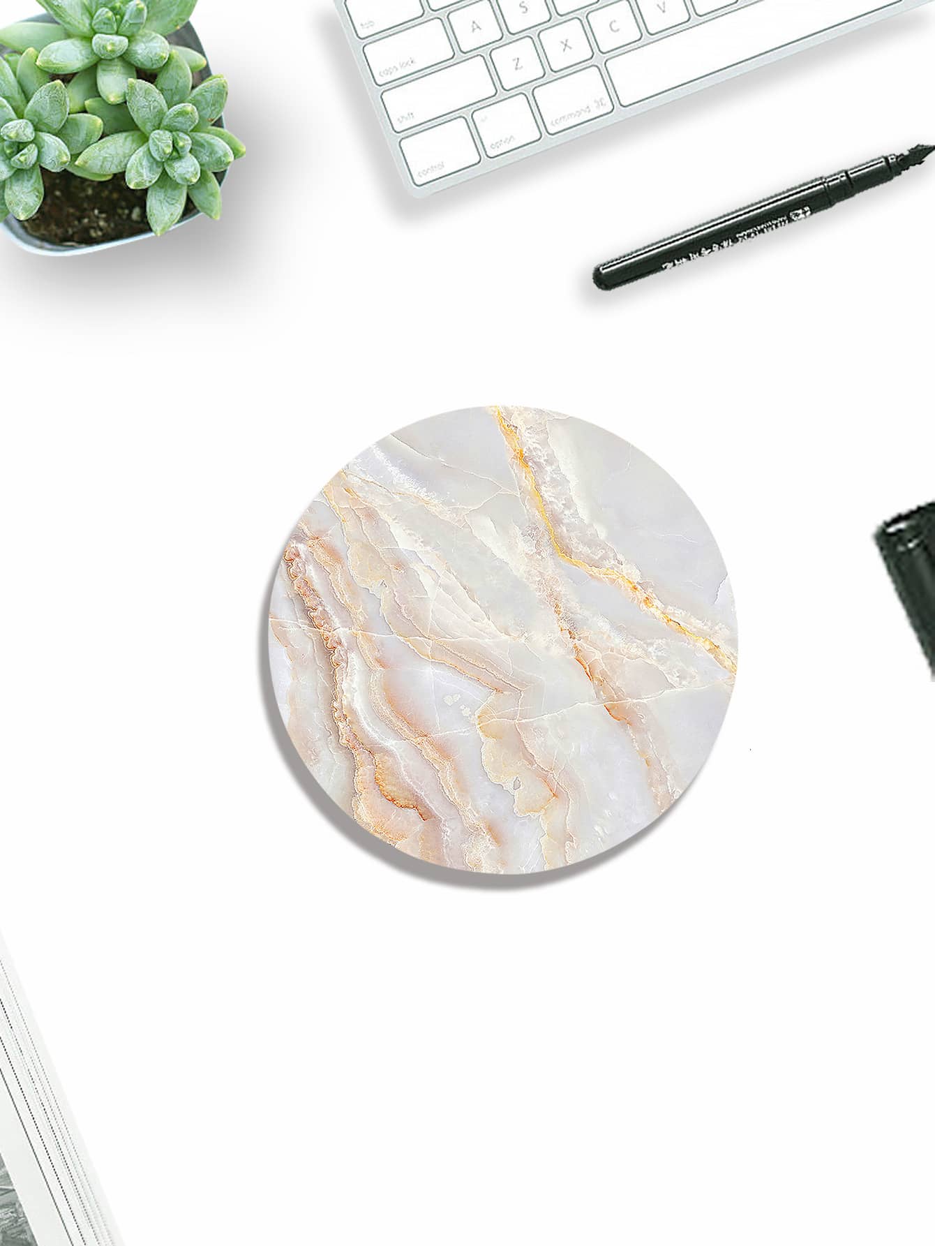 Marble Pattern Round Mouse Pad | SHEIN USA