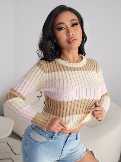 Search Color Block Sweater Shein Usa