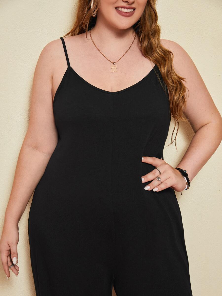Shein Lune Plus Solid Cami Jumpsuit Shein Usa