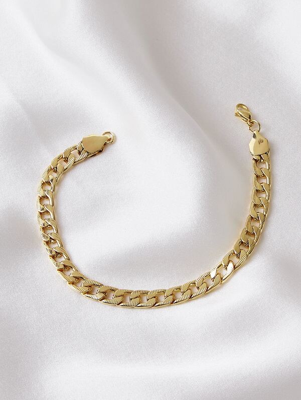 SHEIN BIZwear Men Minimalist Chain Bracelet | SHEIN USA