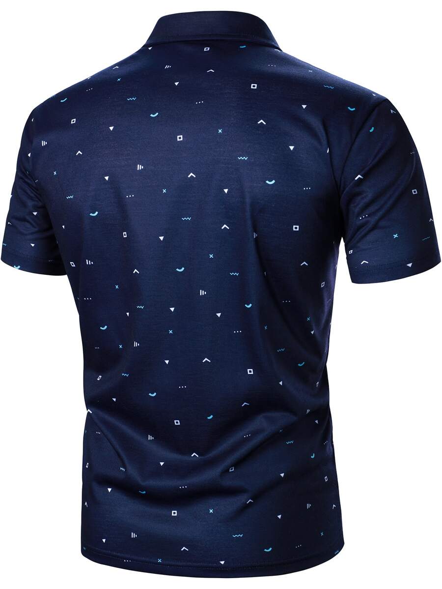 Manfinity Men Geo Print Polo Shirt | SHEIN USA
