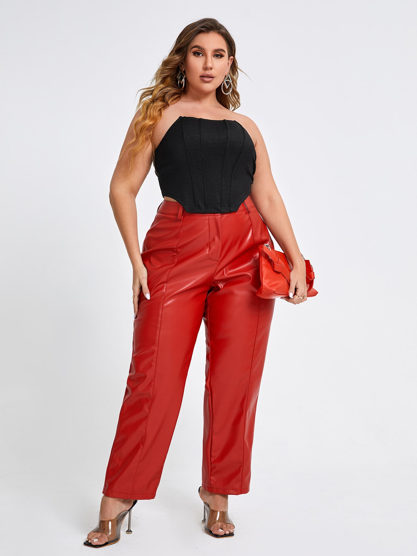 Plus Asymmetrical Hem Backless Tube Top | SHEIN USA