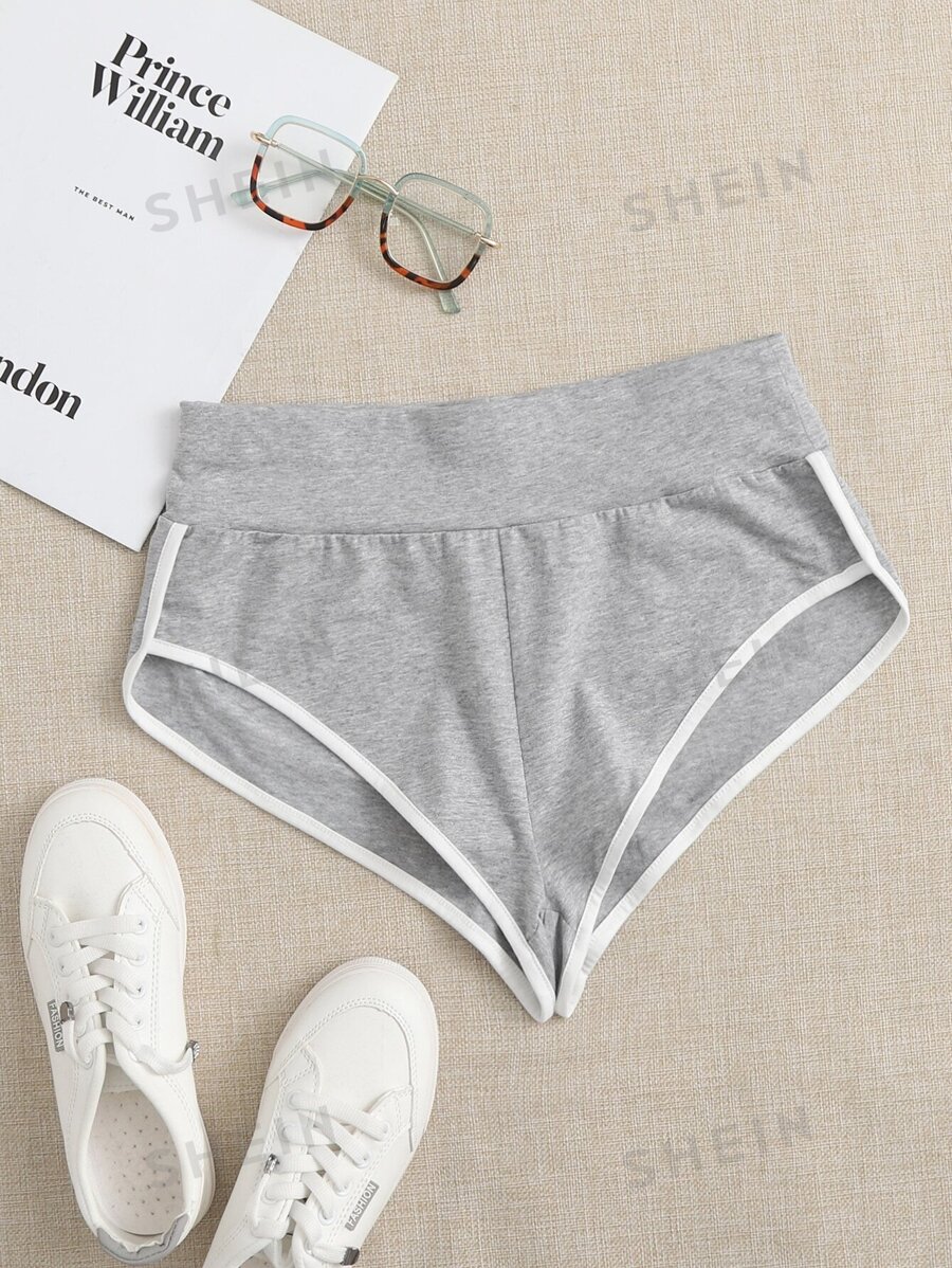 SHEIN EZwear Contrast Binding Track Shorts | SHEIN UK
