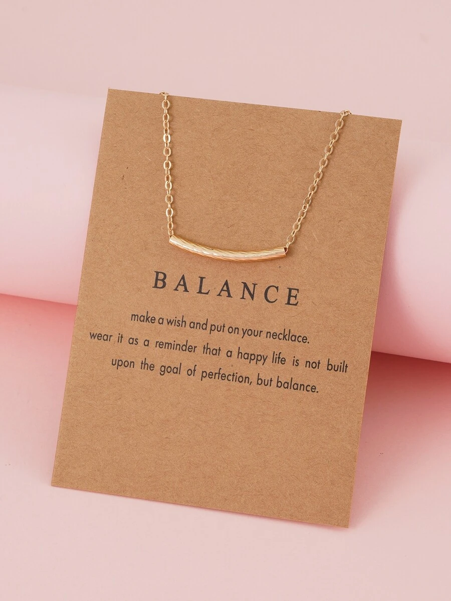 1pc Minimalist Geometric Pipe Link Chain Necklace, Versatile For All ...