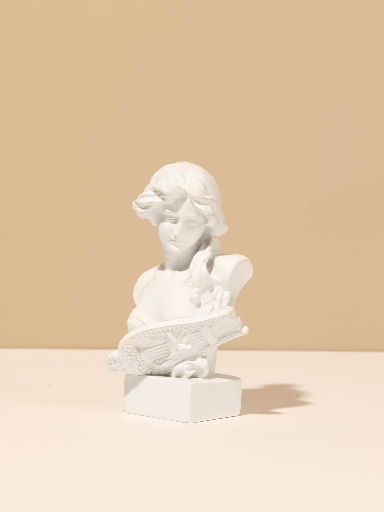 1pc Mini Greek Bust Statue, Small Replica Carving Of Famous Figures ...