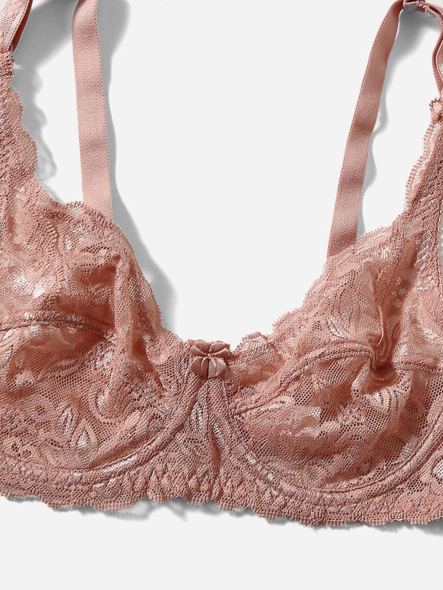 2pack Floral Lace Underwire Bra Set Lingerie Set Shein Usa