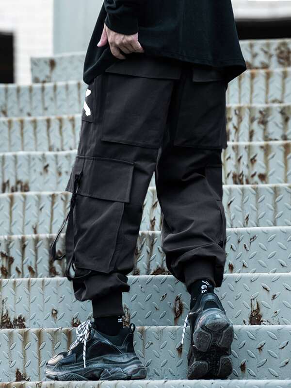 Manfinity EMRG Homme Pantalon cargo à imprimé graphique à poche à ...