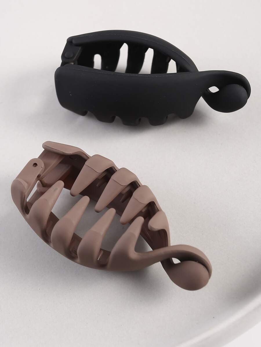 2pcs/Set Banana Clip, Hair Clamps, Twist Clip Ponytail Hairstyle ...