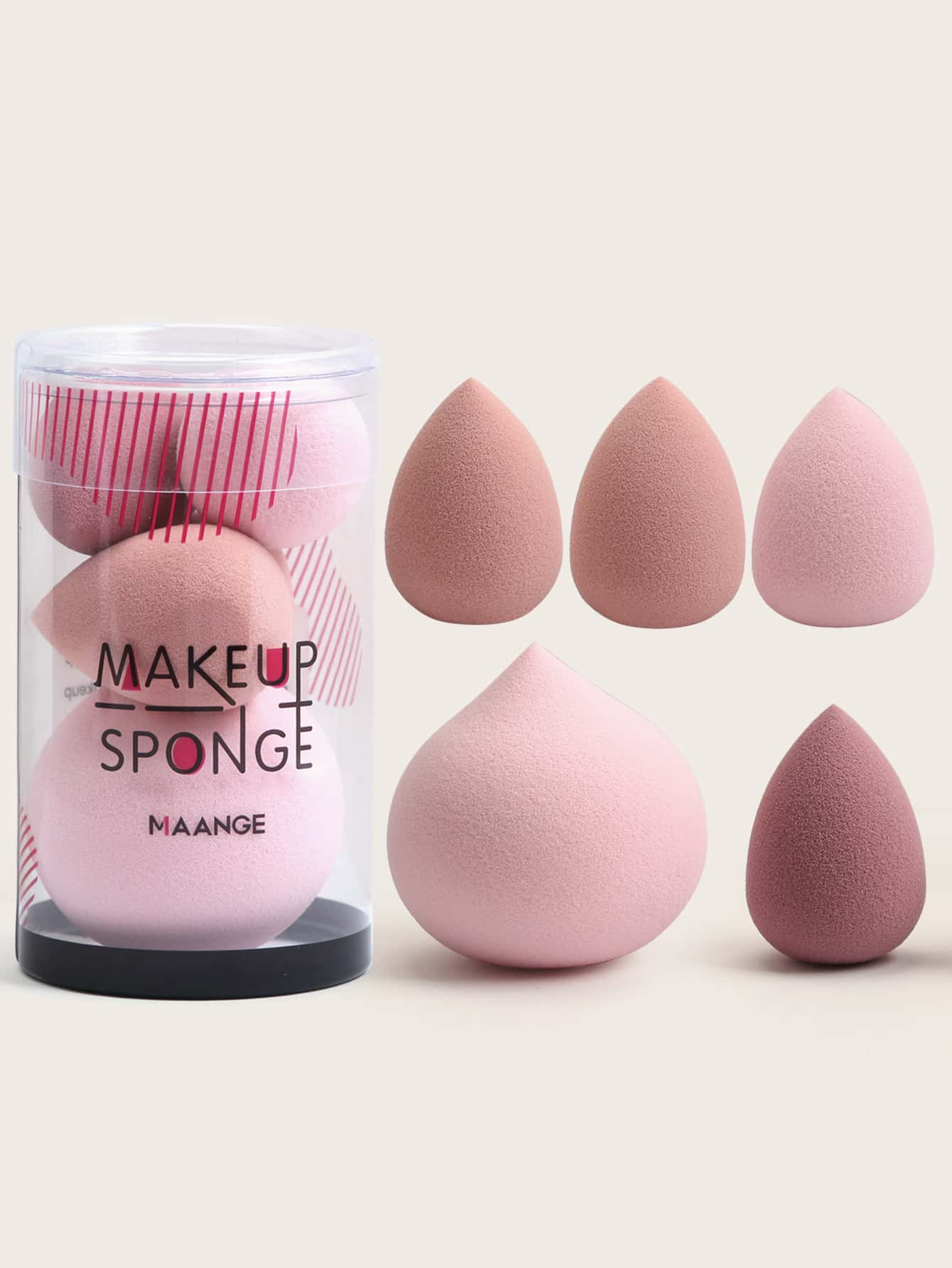 Teardrop Shaped Makeup Sponge Set - 5pcs | SHEIN