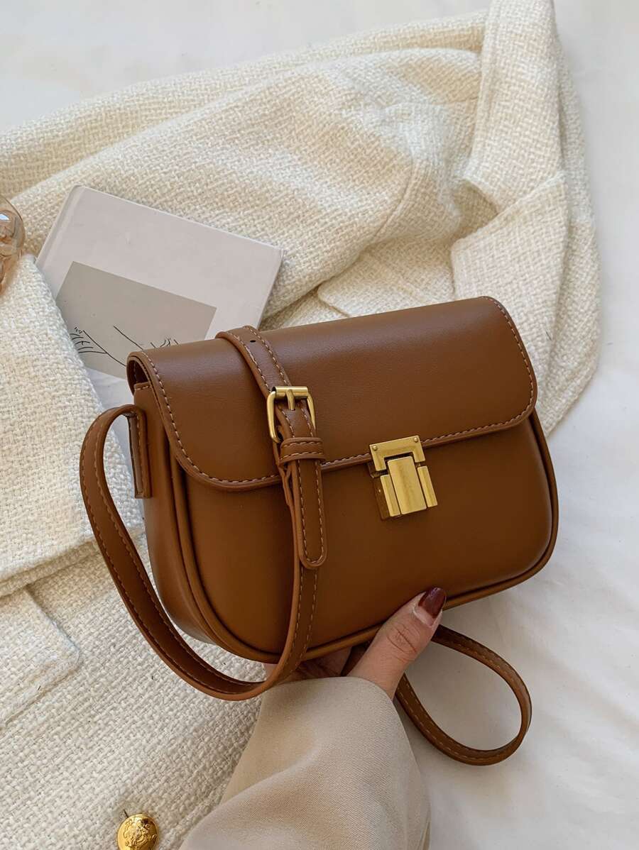 Minimalist Flap Saddle Bag | SHEIN USA