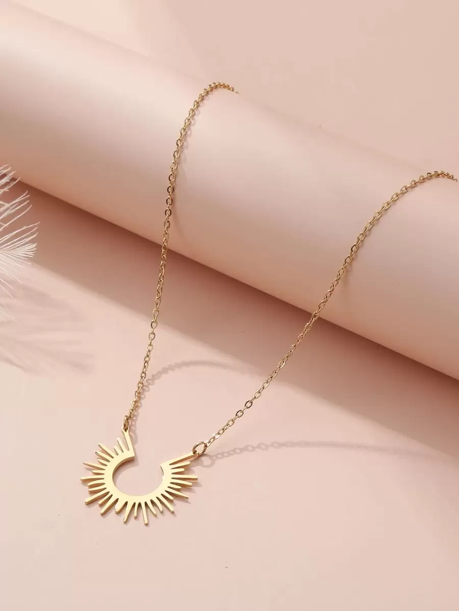 1pc Minimalist Pendant Necklace, Stainless Steel Jewelry | SHEIN USA