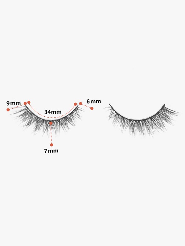 Cat Eye False Eyelashes, 10 pairs 9mm cute and natural cross-eyelashes ...