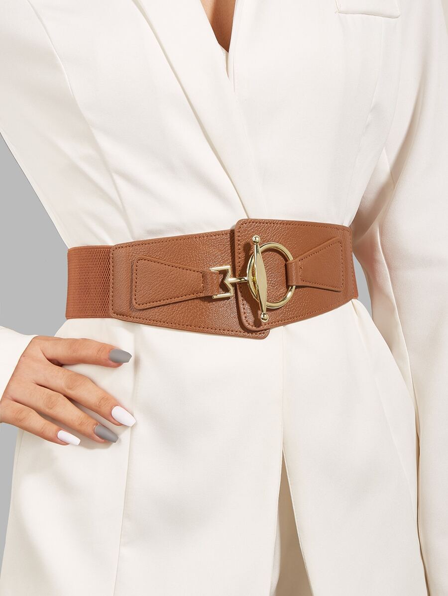 Metal Buckle Wide Belt | SHEIN USA