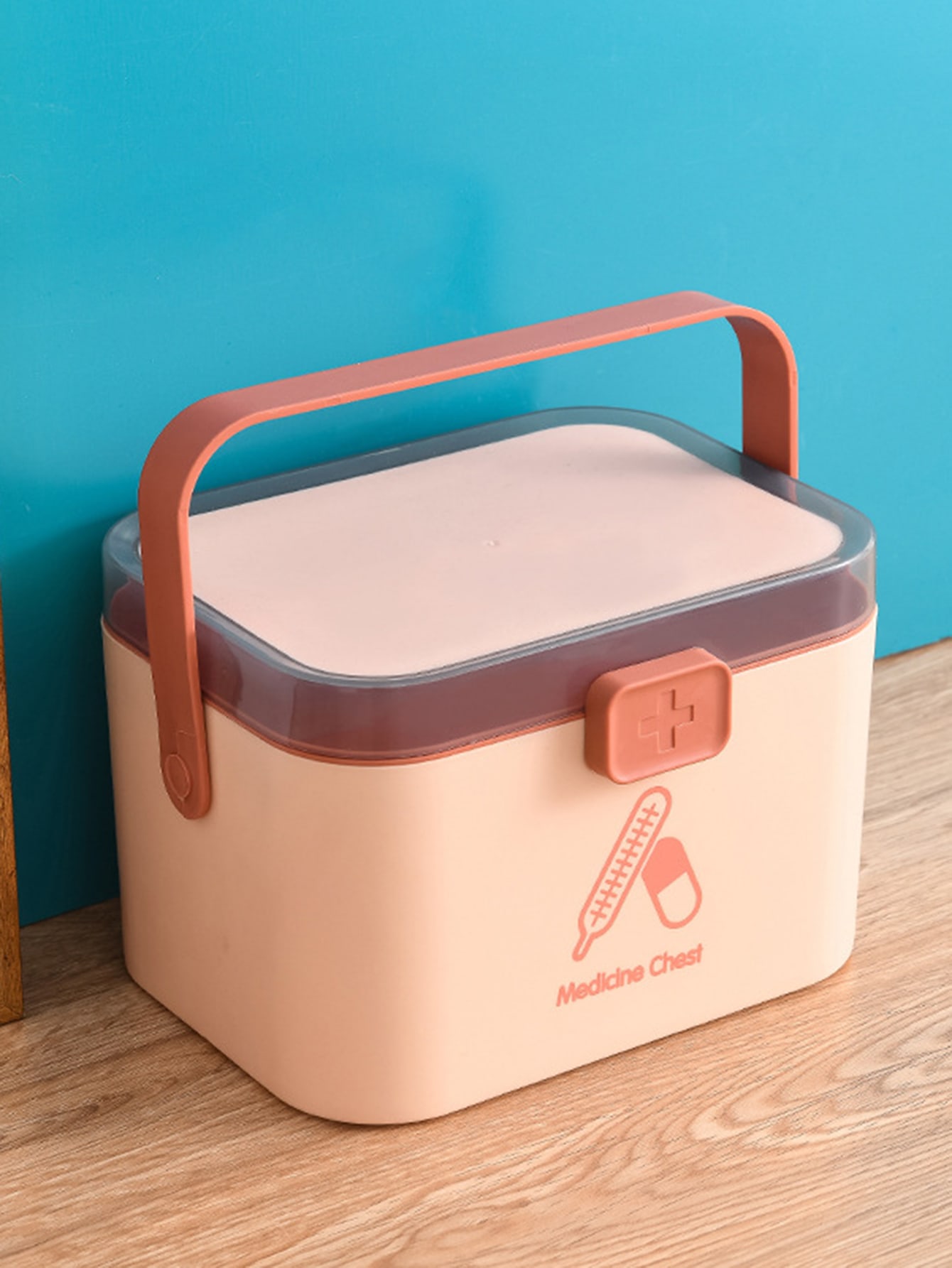 1pc Portable Medicine Storage Box