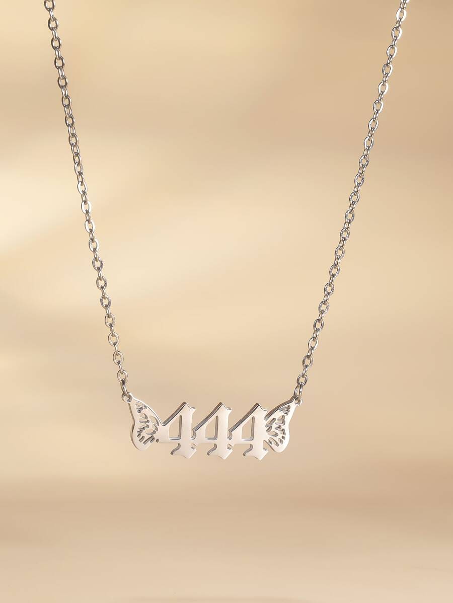 Number Charm Necklace | SHEIN USA